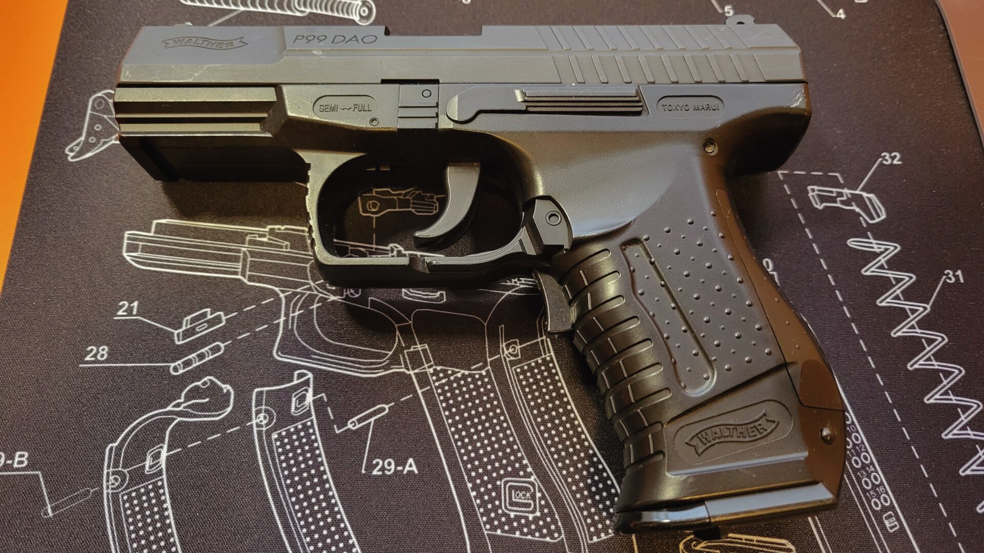 東京マルイ P99 DAO 修理 | 分解改造ちゃん